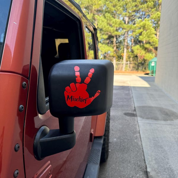 Custom Wave Decals- Set of 2 Fits Jeep Wrangler| Peace Wave | JK, JL ...