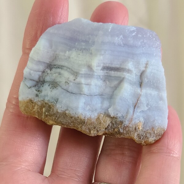 Raw Blue Lace Agate Stone - Rough Blue Lace Agate - Crystals and Stones ...