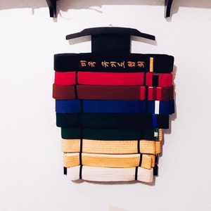 Karate Belt Keychain Martial Arts Accessory Custom Colors - Etsy