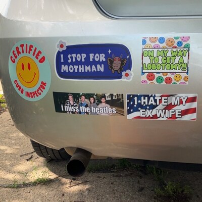 I Eat Asbestos Funny Unhinged Gen Z Meme Bumper Sticker & Car Magnet - Etsy