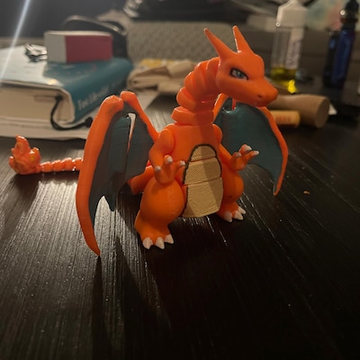 Articulated 3D Printed Charizard Fidget Toy - Etsy