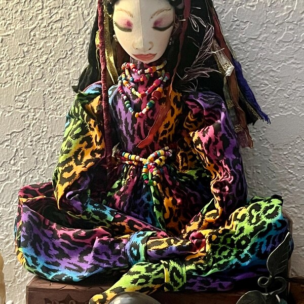 Elf Cloth Art Doll Bust, Soft Sculpture Home Decor Figurine - Etsy