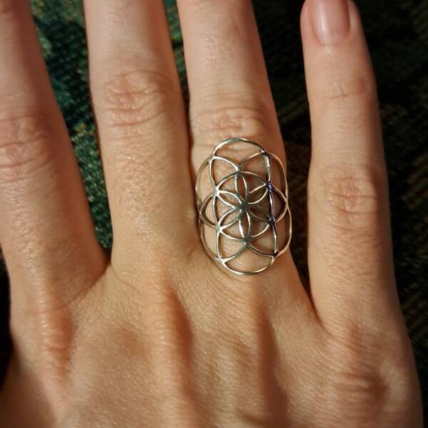 Doha Ring, Sterling Silver Filigree Ring, Large Ring, Statement Pieces ...