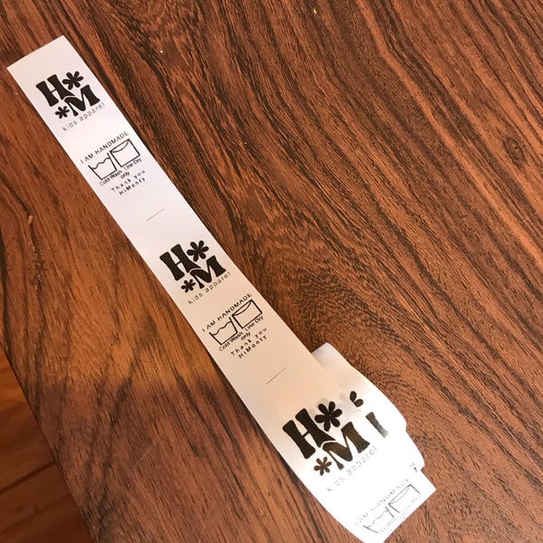 Custom Wooden Tags Laser Cut Engraved Personalized Logo, Timber Sew in ...