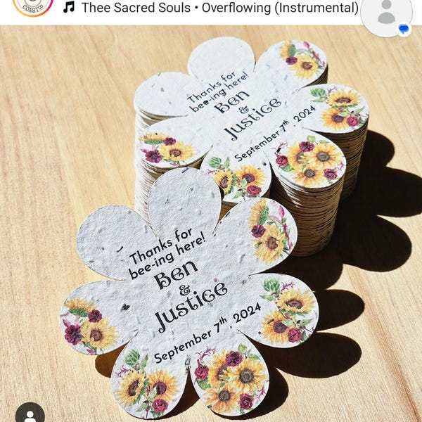 Wildflower Seed Wedding Favor for Guest in Bulk Seed Favor Wedding Bulk ...
