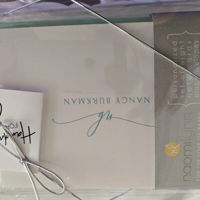 Complete Personalized Stationery Set EXQUISITE SCRIPT MONOGRAM Custom ...