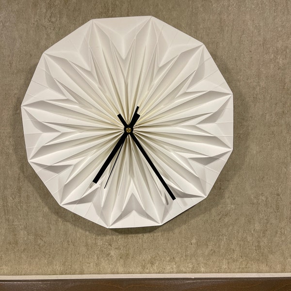 Origami Wall Clock by Nellianna - Etsy UK