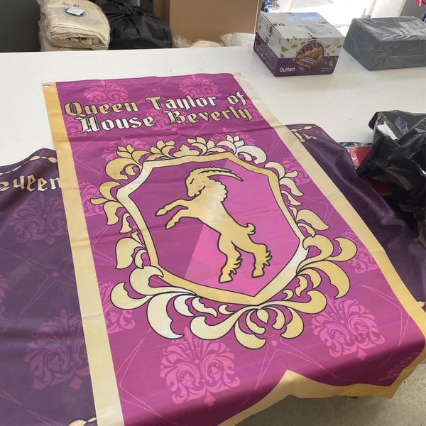 Customizable Medieval Style Family Pennants | Personalized Swallowtail ...