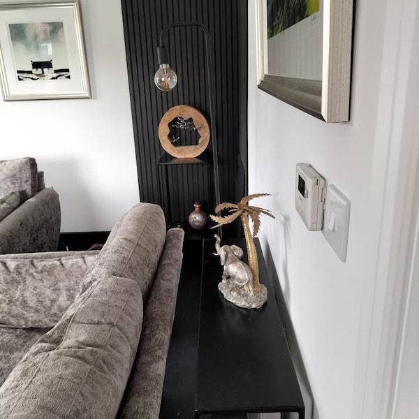 Handmade UK Square Raw Steel/black Metal and Wood Rustic Industrial ...