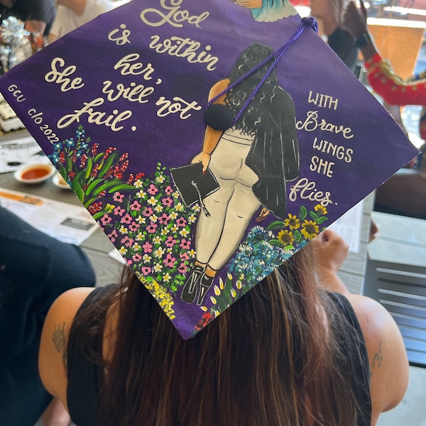 Hand Painted Graduation Caps - Etsy