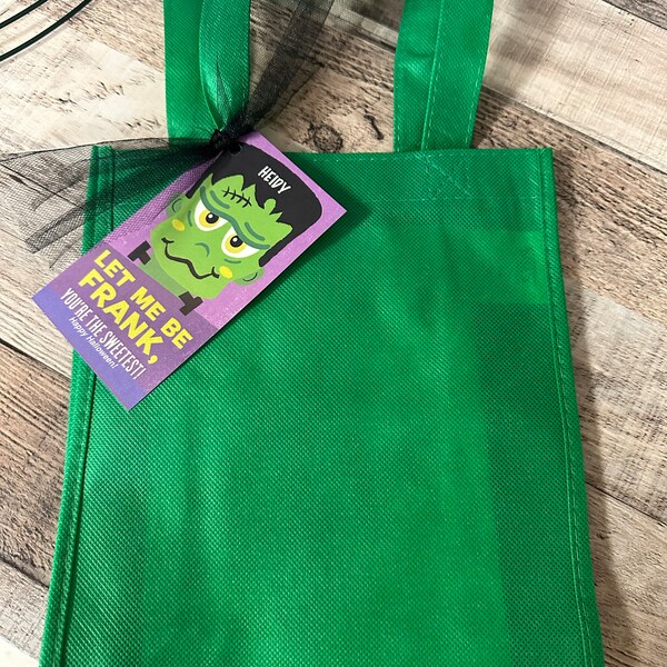 Let Me Be Frank Frankenstein Halloween Printable Gift Tag Halloween ...