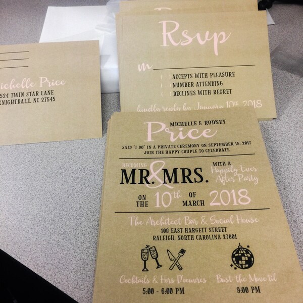 Finally! Wedding Invitation - Rescheduled Wedding Invitation Template ...