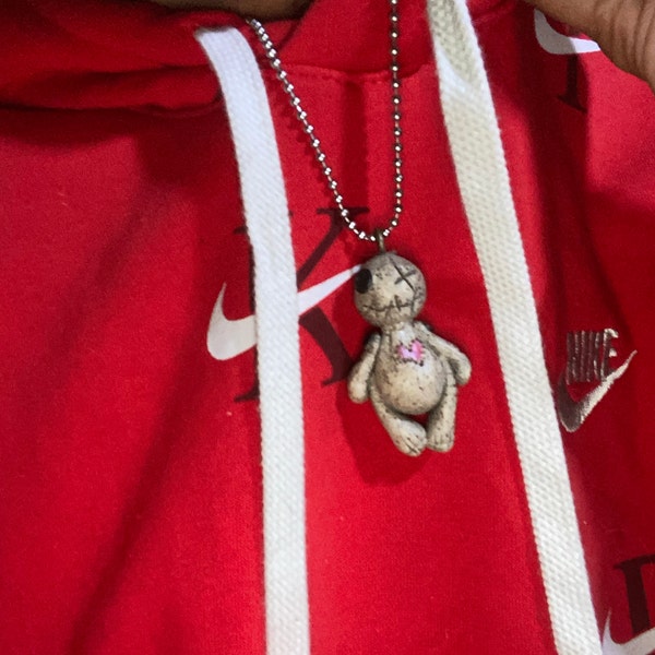 Voodoo Doll Necklace, Voodoo Doll Pendent, OOAK, Handmade Ceramic ...