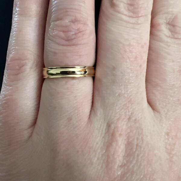 Gold Band, Simple Ring, Minimalist Ring Dainty Ring Plain Ring Simple ...