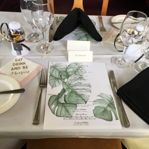 Jungle Animals Birthday Menu, Kid's Birthday Menu, Safari Birthday Menu ...