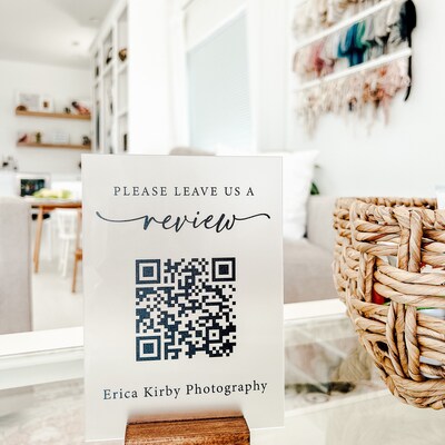 Personalized Business Leave a Review, QR Code Sign, Google Review - Etsy