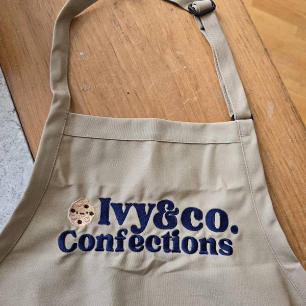 Custom Embroidered Logo Aprons: Restaurant, Cafe, Chef - Made in USA - Etsy