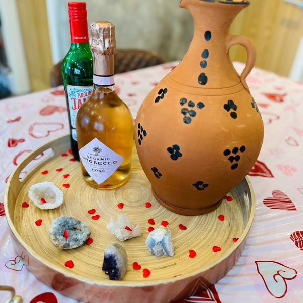 Moroccan Handmade Terracotta Tagine Deep ( Gamila Style)23cm D,8cm Deep ...