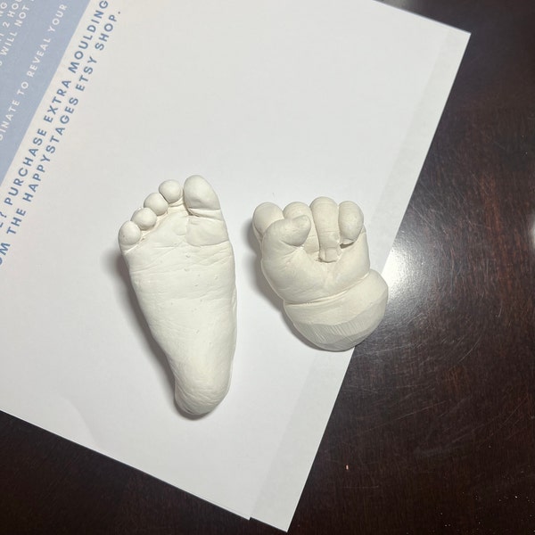 3D Baby Hands and Feet Mould Casting Kit WITH FRAME - Baby Shower Gift ...