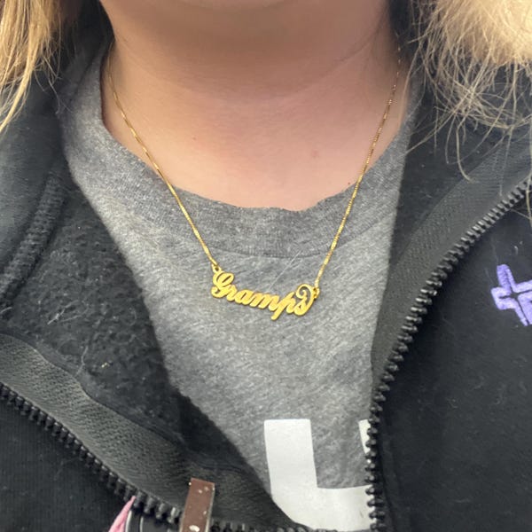 Carrie Font Name Necklace, Personalized Carrie Style Nameplate ...