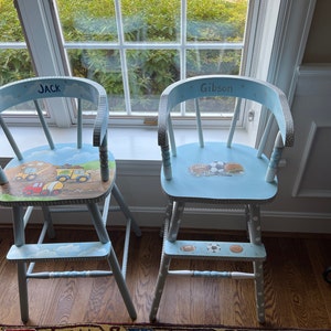 Child's Rocking Chair, Pinks Kids Rocker, New Baby Gift, Kids Painted ...