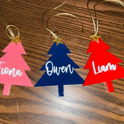 Christmas Name Tag Holiday Gift Tag Stocking Tag Christmas Name ...