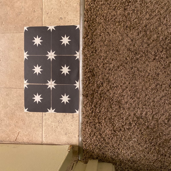 Quadrostyle Starry Night Black Tile Decals - Tiles for Kitchen/bathroom ...