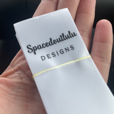 Satin Tag Set, Clothing Tags, Personalized Ribbon Labels, Craft Show ...