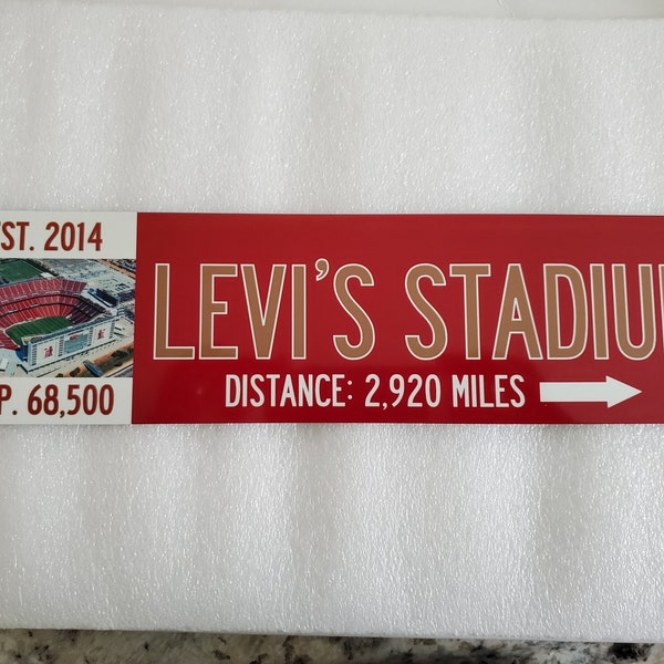 Levi's Stadium | San Francisco 49'ers | Custom Street Sign ...