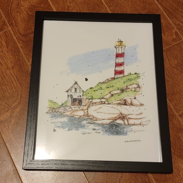 Halifax Ferry, Nova Scotia, Urban Sketch, Art Print, Downtown Sketcher ...