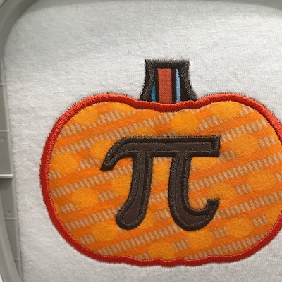 BUY2GET1FREE Pumpkin Pi Applique Machine Embroidery Design in 3 Sizes ...