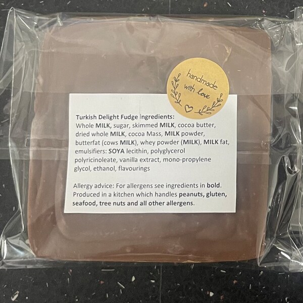 Letterbox Jack Daniels Whisky Fudge - Sweet Treats - Homemade - Etsy UK