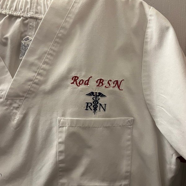 Registered Nurse Embroidery Design, RN Medical Caduceus Emblem, 4 Types ...