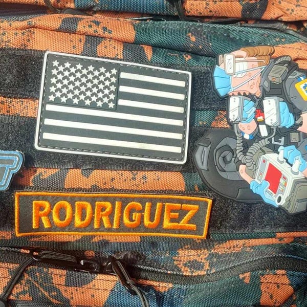 PATCHLAB Kids T-rex TREX Dinosaur Morale Patch for Small Humans With Hook for Schoolbag, Cap or ...