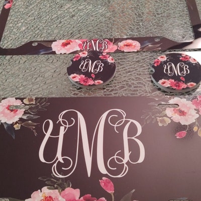 Personalized Car Tag, Custom Monogram License Plate Frame, Custom Car ...
