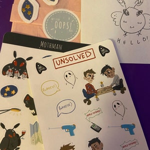 Red Sticker Sheet Autumn Aesthetic Stickers Bujo Stickers - Etsy