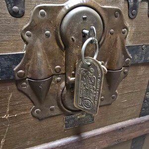 Ford Logo Cast Iron Lock With Raised Lettering Antique Finish (3.5" X 3 ...