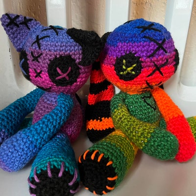 FULL PATTERN: Creepy Cute Voodoo Doll Crochet Pattern With Cat and ...