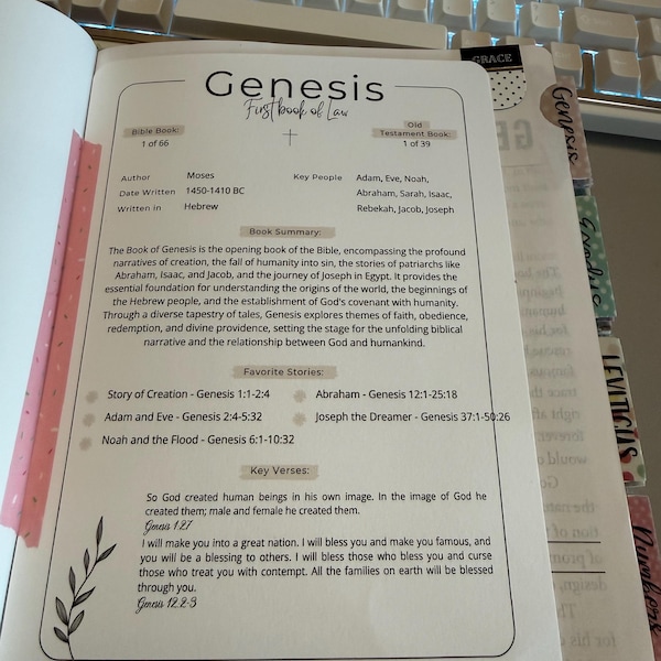 Bible Book Summary Printable Book Bible Summary Guide Bible Book Review ...