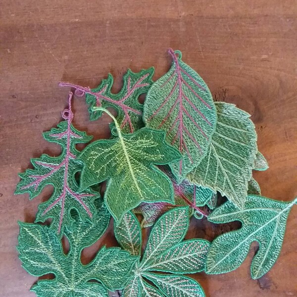 FSL Leaves Autumn - Free Standing Lace Machine Embroidery Designs ...