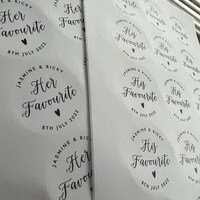 Her Favourite Sticker, Party Favour Stickers, Her Favorite Label, Hers ...