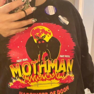 Mothman Harbinger of Doom Funny Cryptid Gift / T-shirts, Tank Tops, Longsleeves, Sweatshirts ...