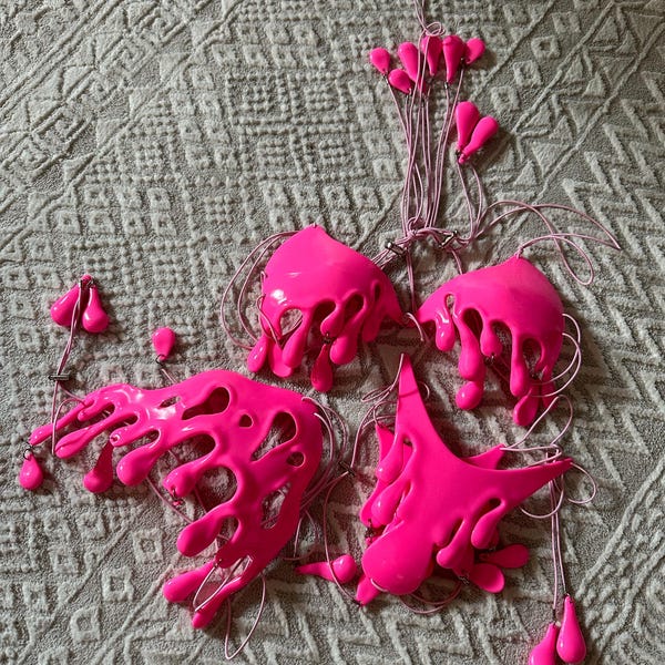 3D Printed Bra MELTED HAND Glossy - Etsy