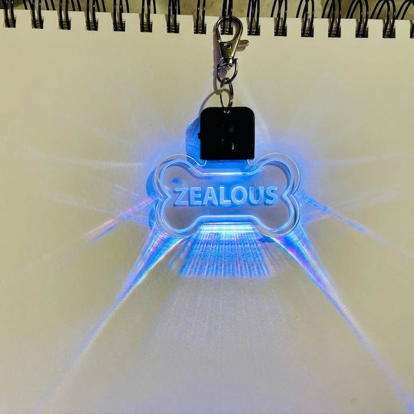 Human Pup Necklace - Light up Dog Tag - Color Changing - Stocking ...