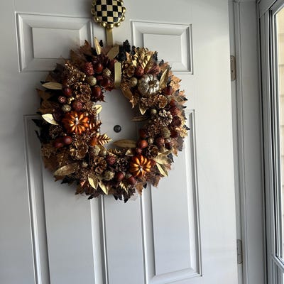 Boho Chic Wreath for Front Door. Purple, Blue and Green Lush Spring ...