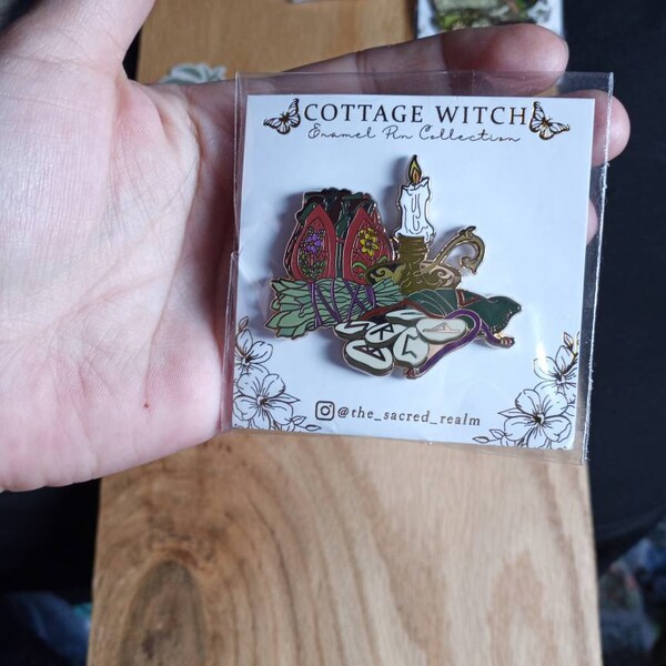 Cottage Witch Enamel Pins: BELLA’S COLLECTION. Witch Fairy Potion ...