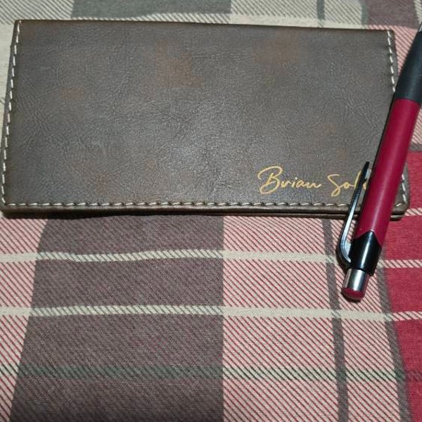 Personalized Checkbook Cover, Leather Checkbook, Checkbook Wallet and ...