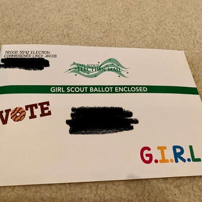 Girl Scout Theme Mock Election Ballot INSTANT DIGITAL DOWNLOAD - Etsy