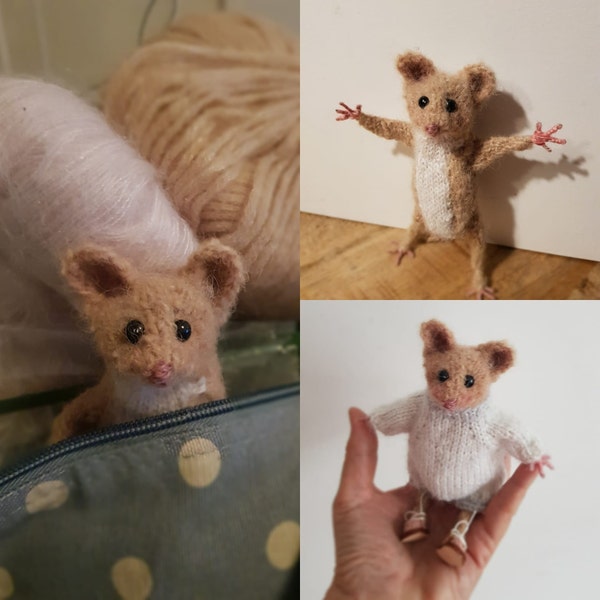 MOUSE DOLL - English Knitting Pattern - Etsy UK