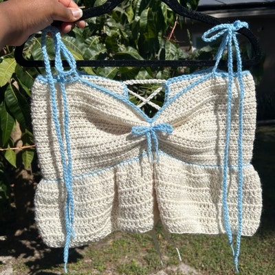 Crochet Baby Doll Ruffle Top PATTERN - Etsy